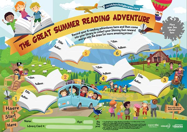 Summertime Reading Club - Kids - Christchurch City Libraries